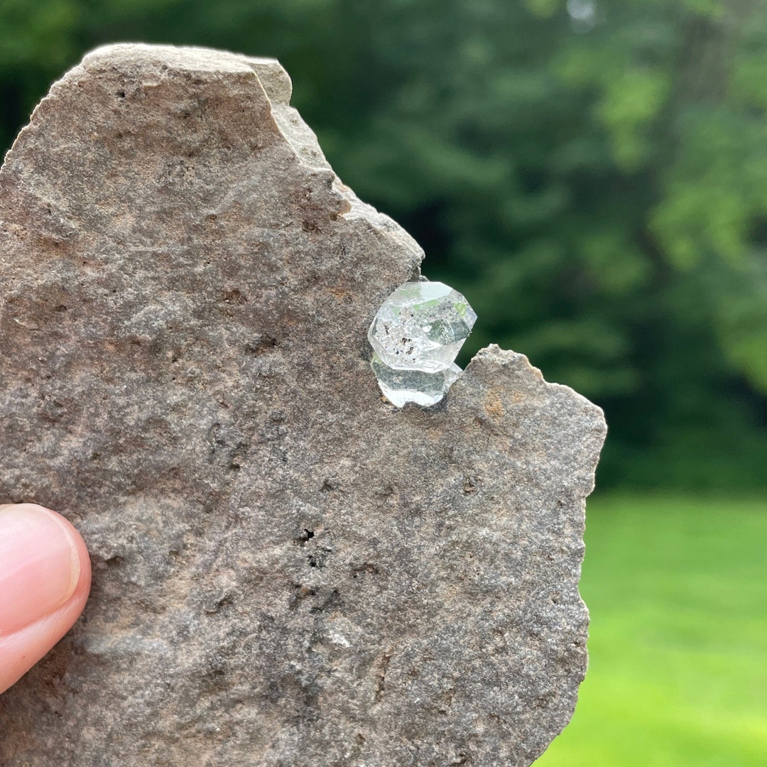 Herkimer Diamond in Matrix, Quartz Crystals, Natural Specimen - Etsy