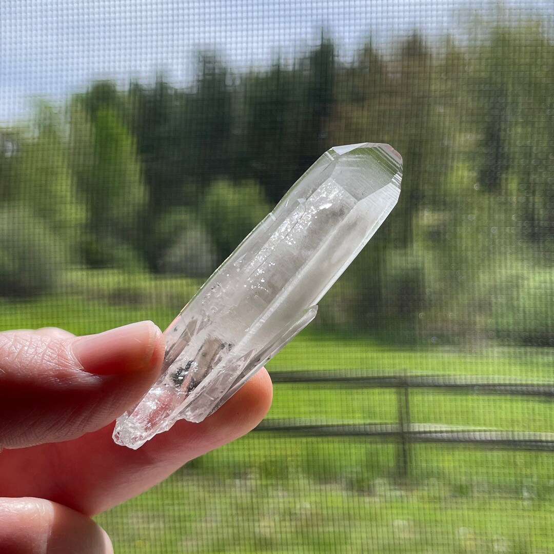 Gray Phantom Colombian Quartz Crystal, Natural Unpolished Point - Etsy