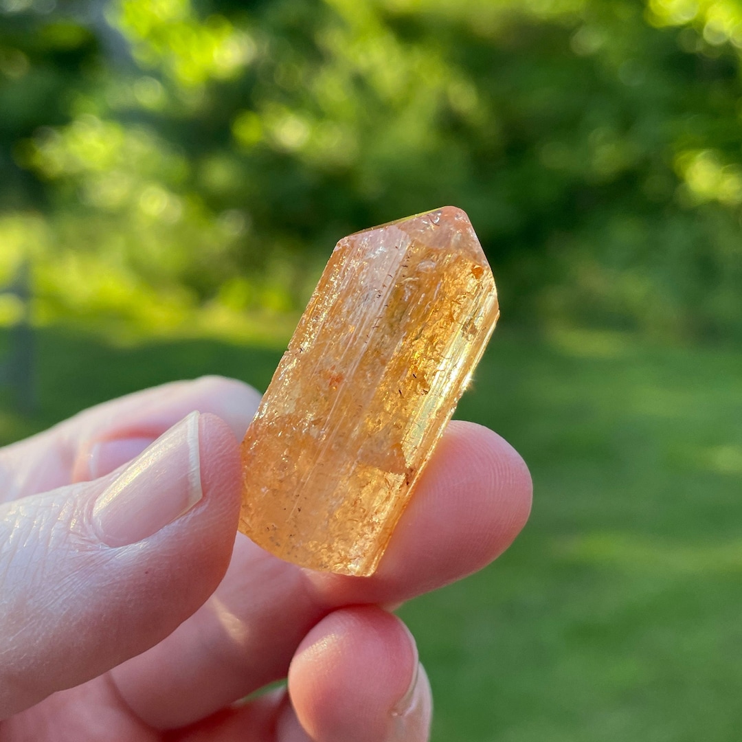 Imperial Topaz Crystal, Natural Unpolished, Ouro Preto Brazil - Etsy
