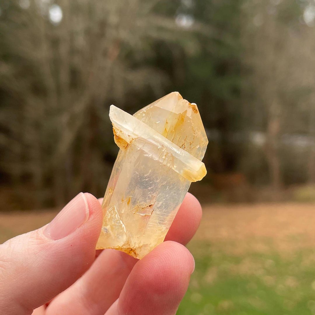 Mango Quartz Crystal, Orange Halloysite, Natural Unpolished - Etsy