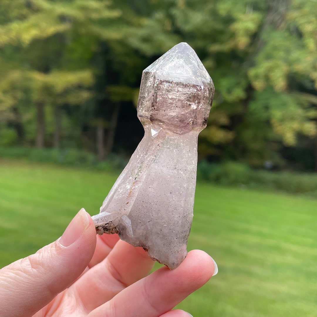 Smoky Amethyst Scepter Crystal, Zimbabwe - Etsy