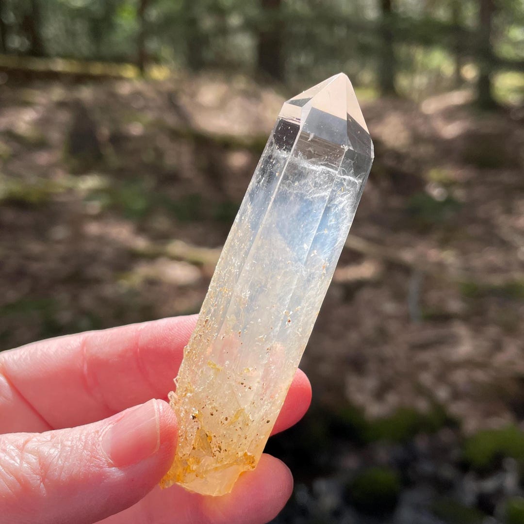 Blue Mist Quartz Crystal, Natural Unpolished Quartz Point, Colombia - Etsy