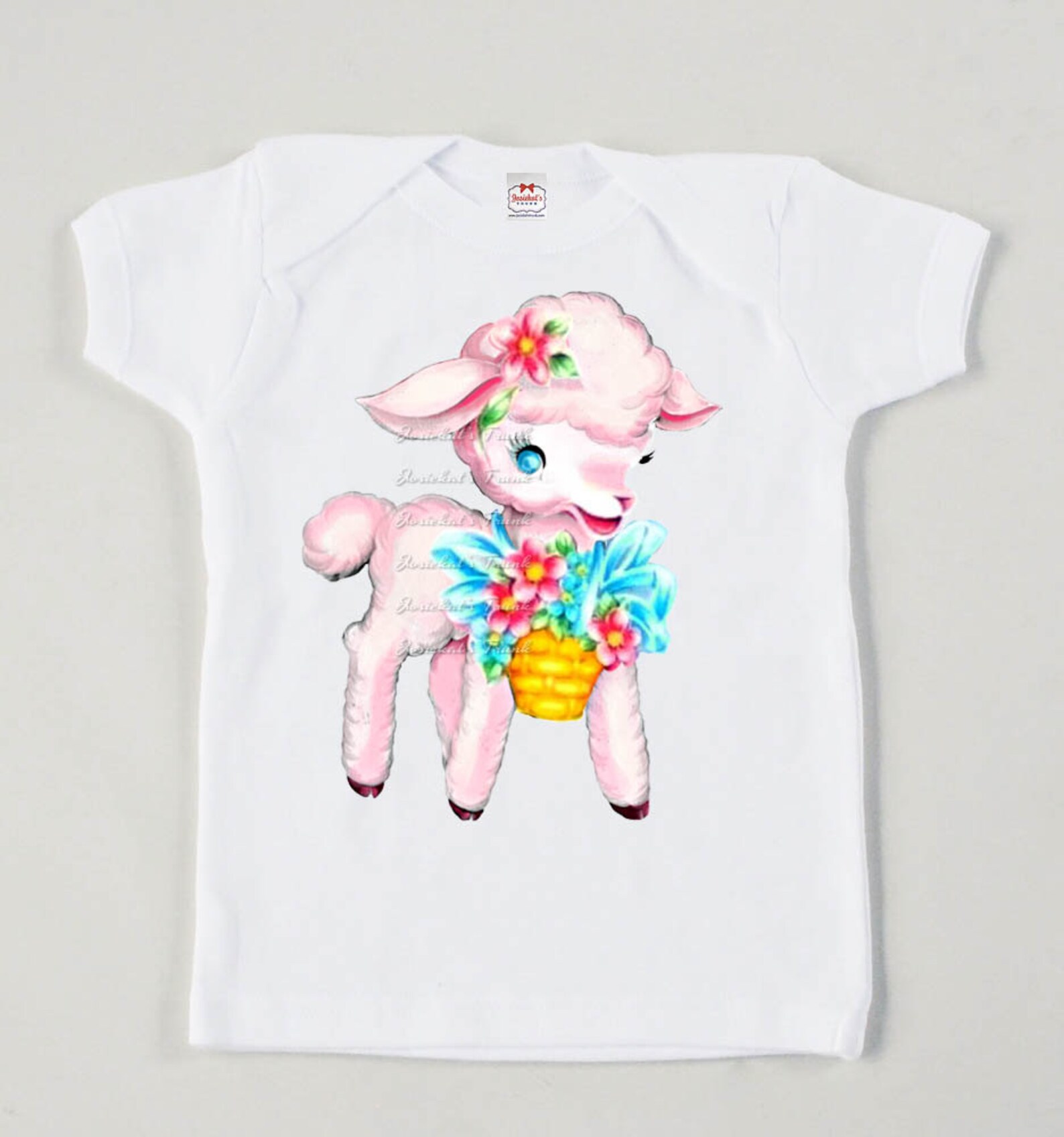 Girl Lamb Shirt Retro Lamb Shirt Vintage Girl Shirt - Etsy