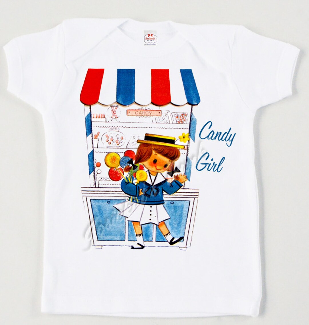 Vintage Candy Shop Girl Tee Tshirt Tank Custom Size Retro - Etsy