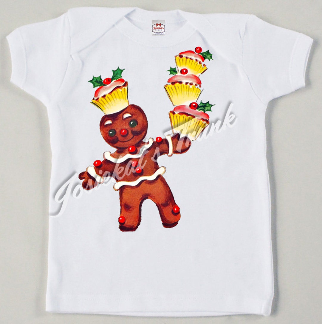 Retro Gingerbread Shirt - Christmas Gingerbread Shirt - Christmas Tee ...