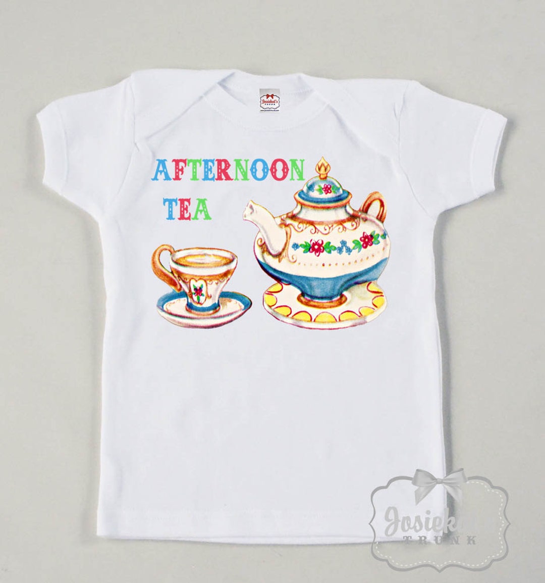 Tea Party Shirt - "afternoon Tea" Shirt - Birthday Tea Party - Girl Tea ...