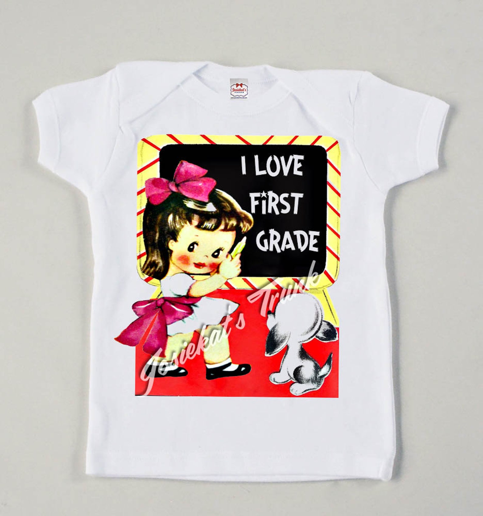 School Girl Shirt Vintage School Tee School Girl Brown | Etsy