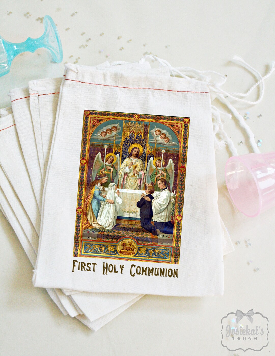 First Communion Favor, Catholic Favor Bag, First Holy Communion Party ...