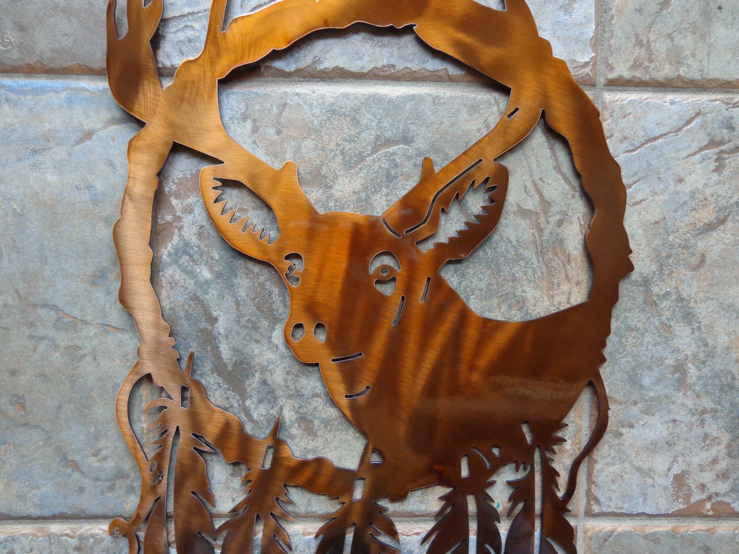 Deer Buck Dreamcatcher Plasma Cut Metal Wall Art 26 T x | Etsy