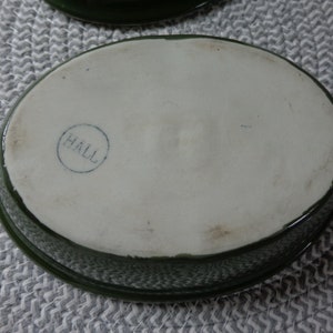 Vintage Hall Small Divided Casserole Dish W/lid Green & White - Etsy