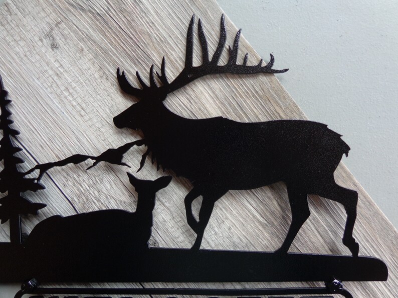 Elk Welcome Sign Plasma Cut Metal Wall Art 15 W X - Etsy