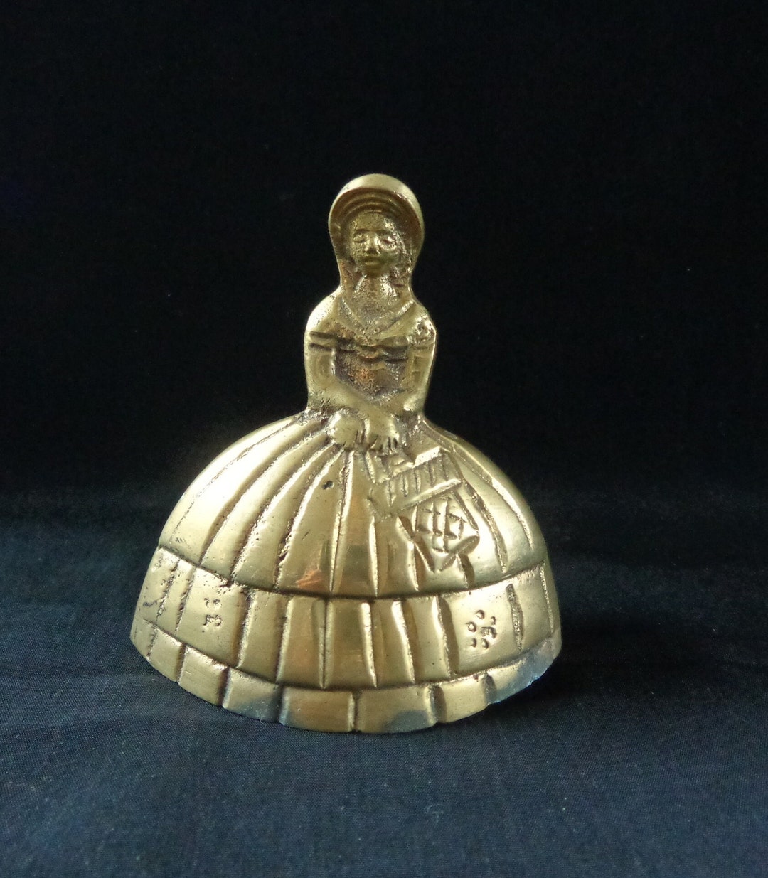Vintage Southern Belle Brass Bell 3 Tall Good Condition - Etsy
