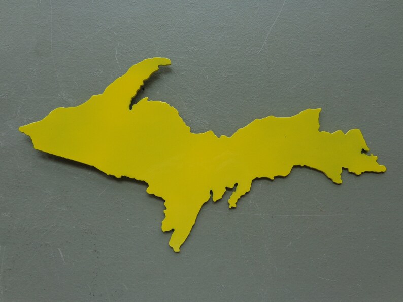 One U.P. Upper Peninsula of Michigan Outline Plasma Cut Wall - Etsy