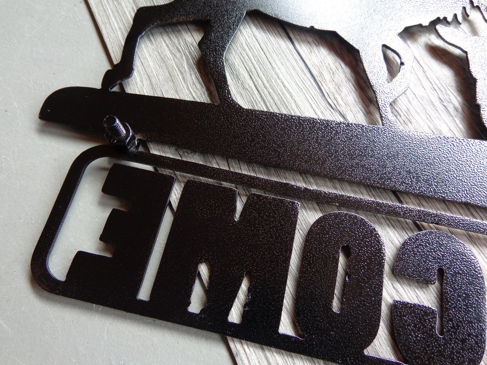 Elk Welcome Sign Plasma Cut Metal Wall Art 15 W X | Etsy