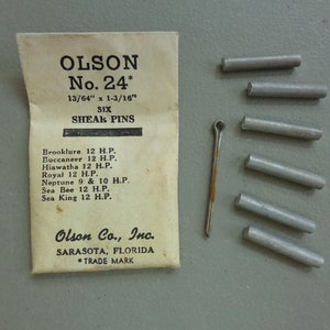 Vintage NOS Olson Outboard Motor Shear Pin Set No. 24 - Etsy