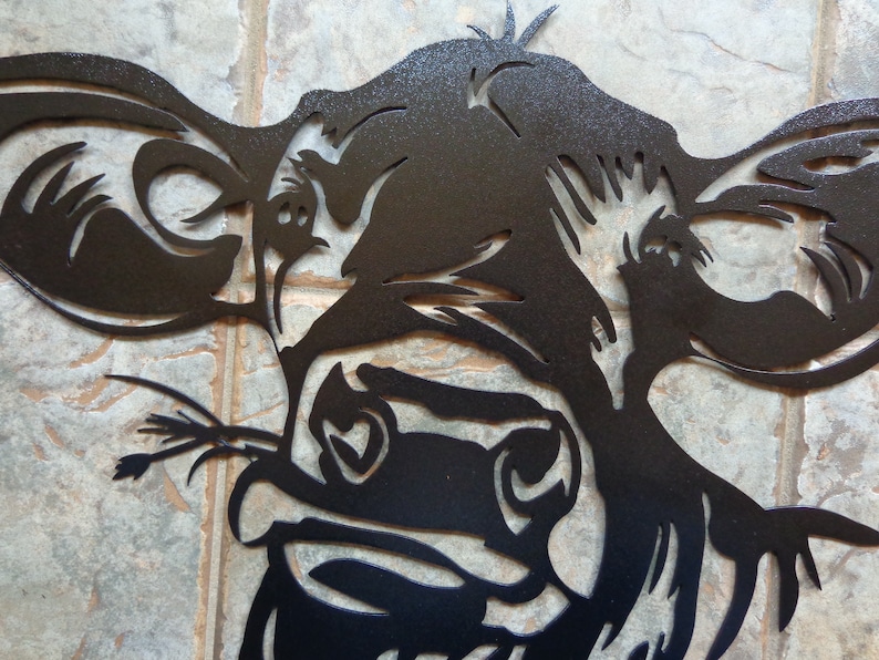 Cow Calf Plasma Cut Metal Wall Art 24 Wide X 21 - Etsy