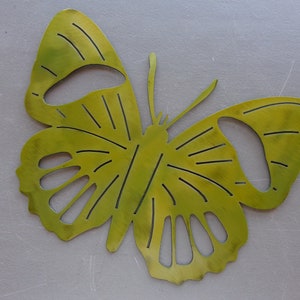 One New Garden Butterfly Plasma Cut Metal Wall Art 13-1/2 W X 10 T ...