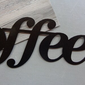 New Coffee Plasma Cut Metal Wall Art 20 Wide X 8 - Etsy