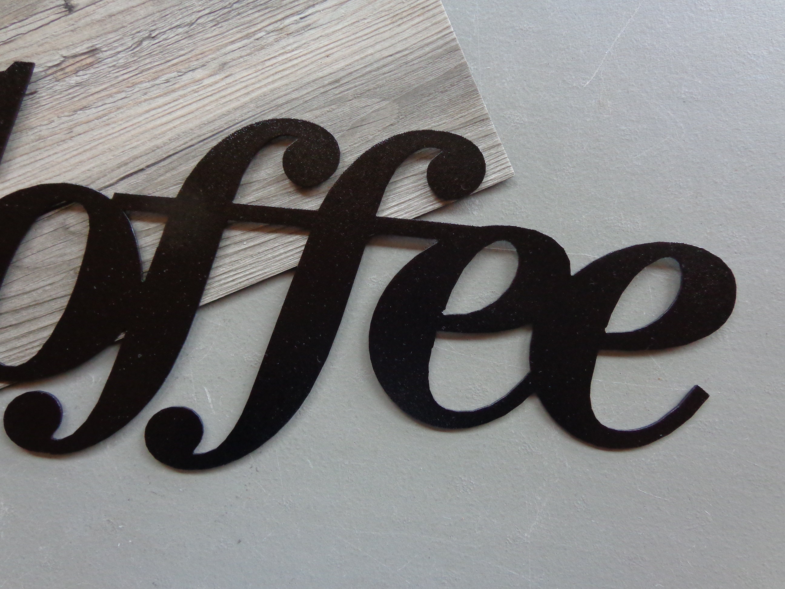 New Coffee Plasma Cut Metal Wall Art 20 Wide X 8 | Etsy