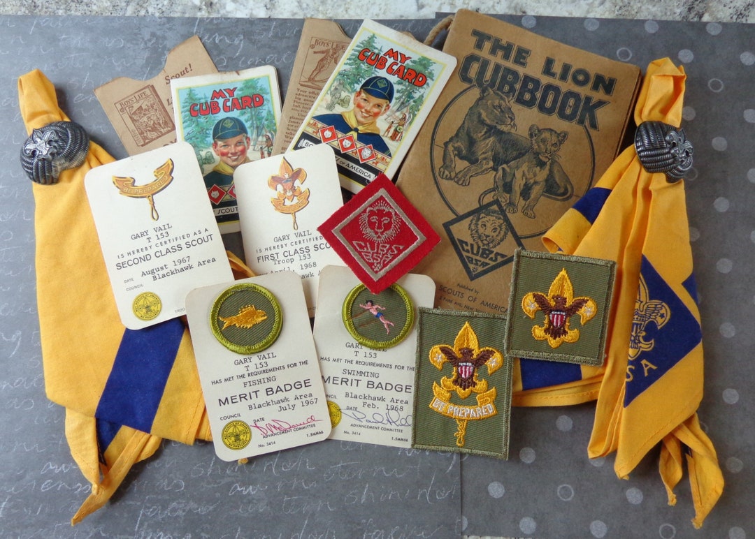 Vintage Lot of Boy Scouts Cub Scouts Scarves Patches Merit - Etsy