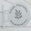 Customizable Aluminum Blade Sign: Double Sided, Wall Mounted - Etsy