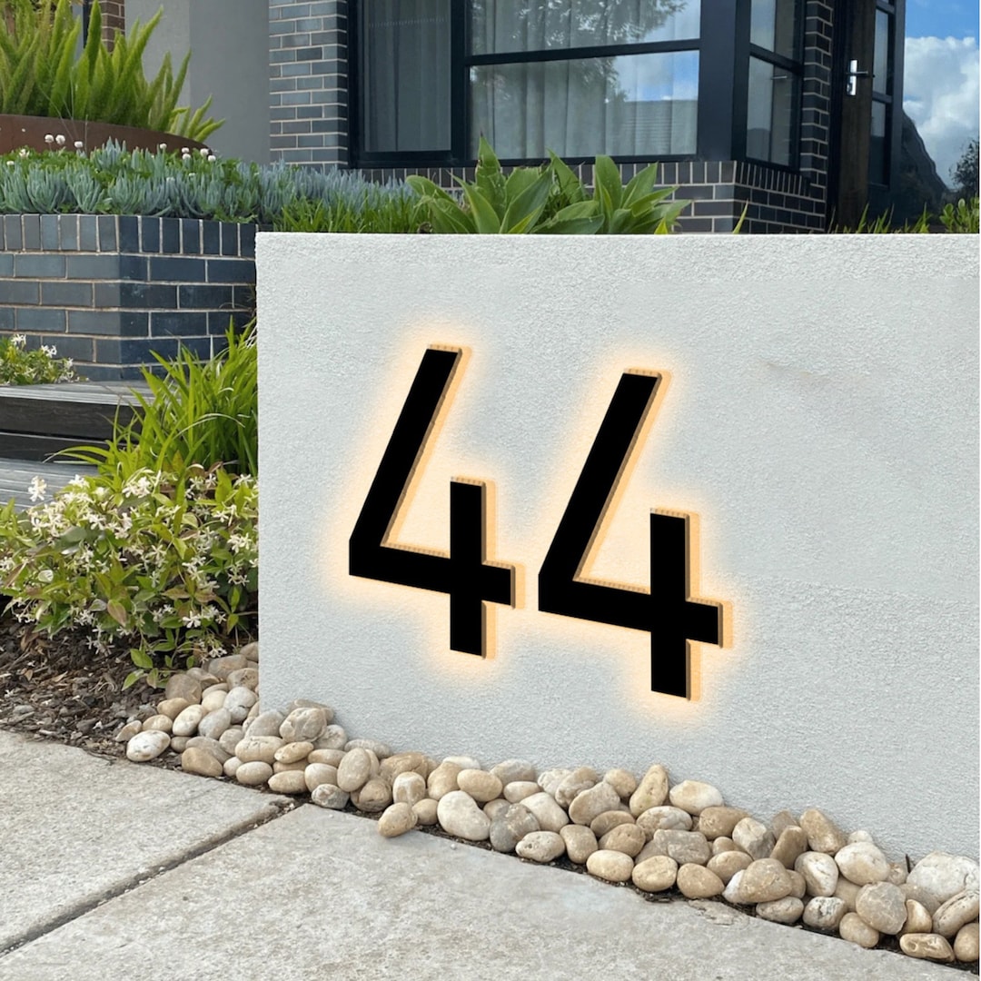 3D House Numbers Sign, Address Sign, Metal Sign, Metal House Number ...
