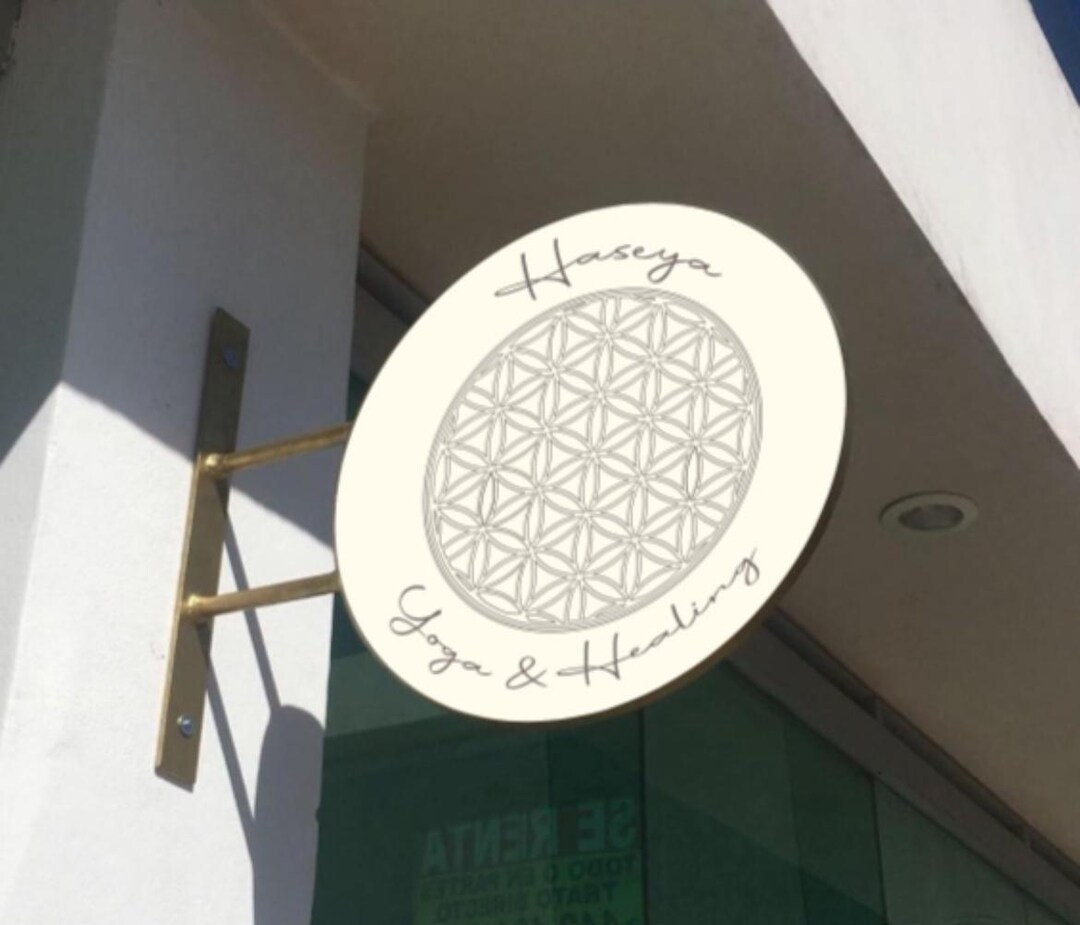 Custom Round Sign - Round Blade Sign - Custom Storefront Sign - Metal ...