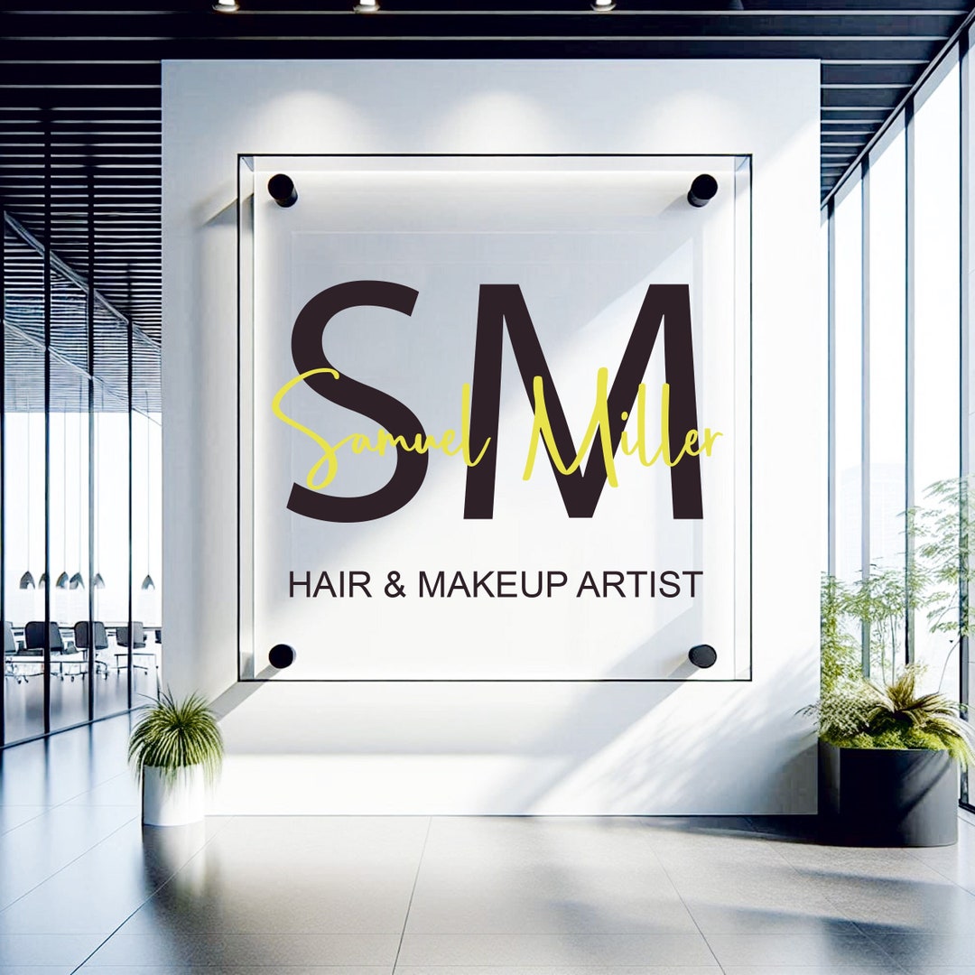 Custom Acrylic Logo Sign: Modern Office Door Decor - Etsy