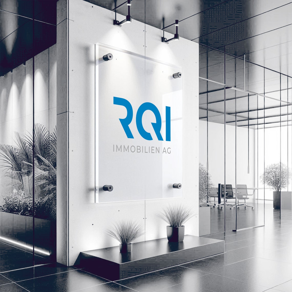 Custom Acrylic Business Logo Sign, Horizontal Layout Personalized Name ...