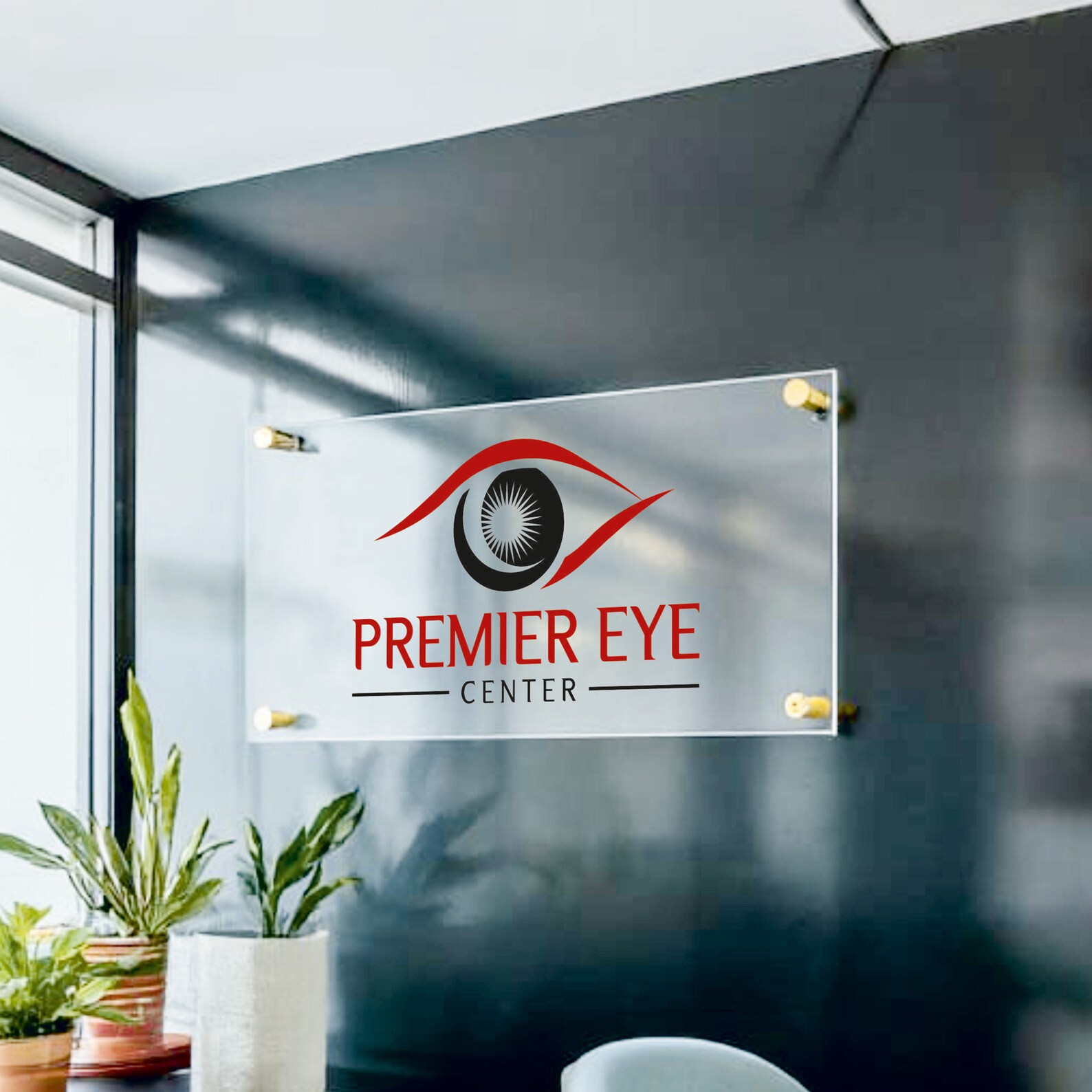 Custom Acrylic Logo Sign: Modern Office Door Wall Hanging - Etsy