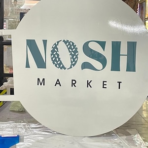 Custom Double-sided Logo Sign, Wall Mounted Shop Sign, Outdoor Blade ...