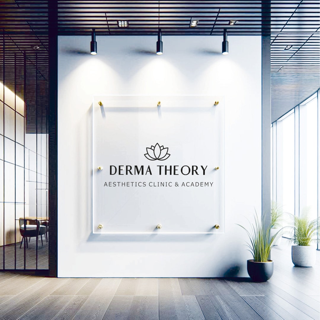 Custom Acrylic Logo Sign: Modern Office Door Wall Hanging - Etsy