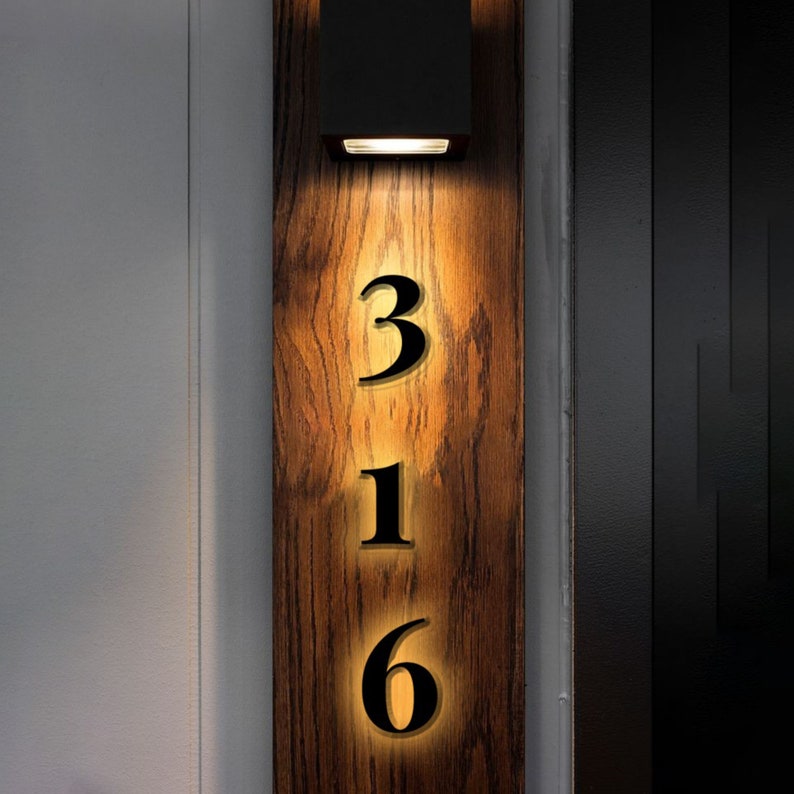 3D House Numbers Sign, Address Sign, Metal Sign, Metal House Number ...