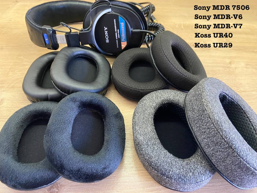 Ear Pads Earpads Ear Cushions Sony MDR 7506 MDR-V6 MDR-V7 Koss UR40 ...