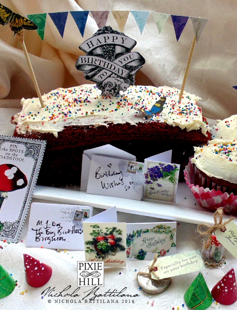 Pixie Party - Fairy Sized Birthday Party PDF Collage Sheet Download ...