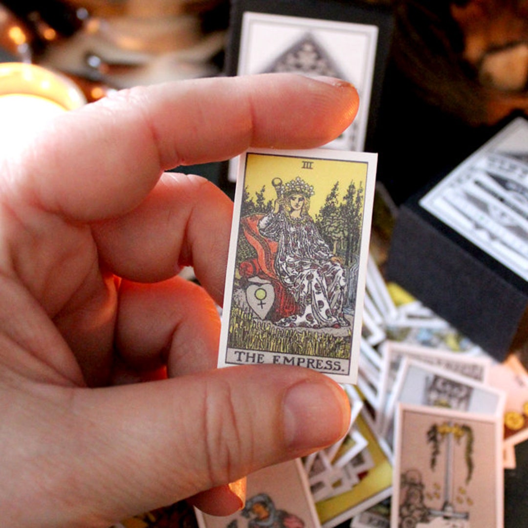 Big-mini 78 Card Full Miniature Tarot Deck Minor and Major Arcana - Etsy