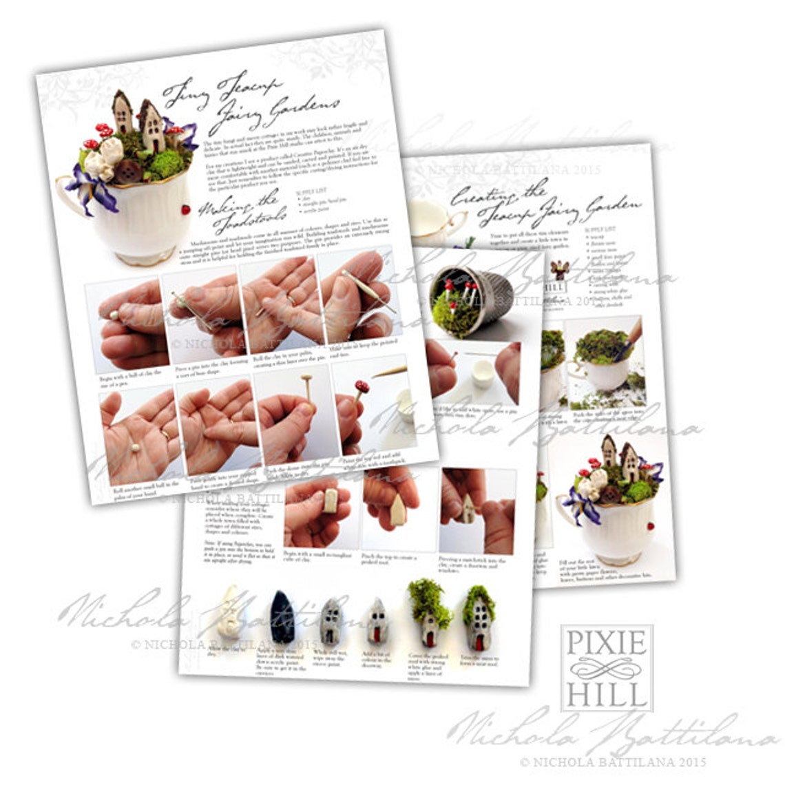 Tea Cup Fairy Garden Tutorial PDF Download - Etsy Canada