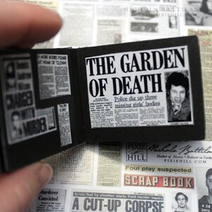 KILLER SCRAPS Digital Collage Sheet PDF Download Miniature Newspaper ...