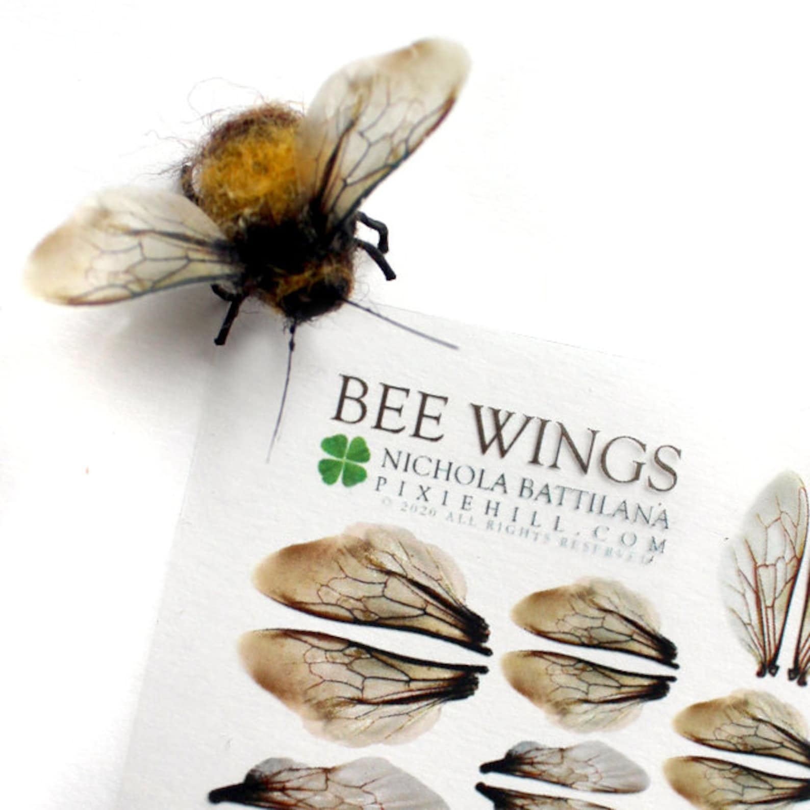 Printed Bee Wings on Transparency Collage Sheet - Etsy