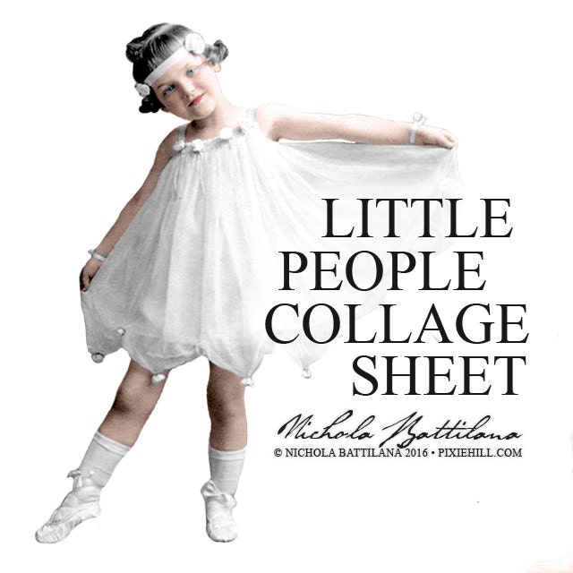 Little People PDF Collage Sheet Download - Etsy