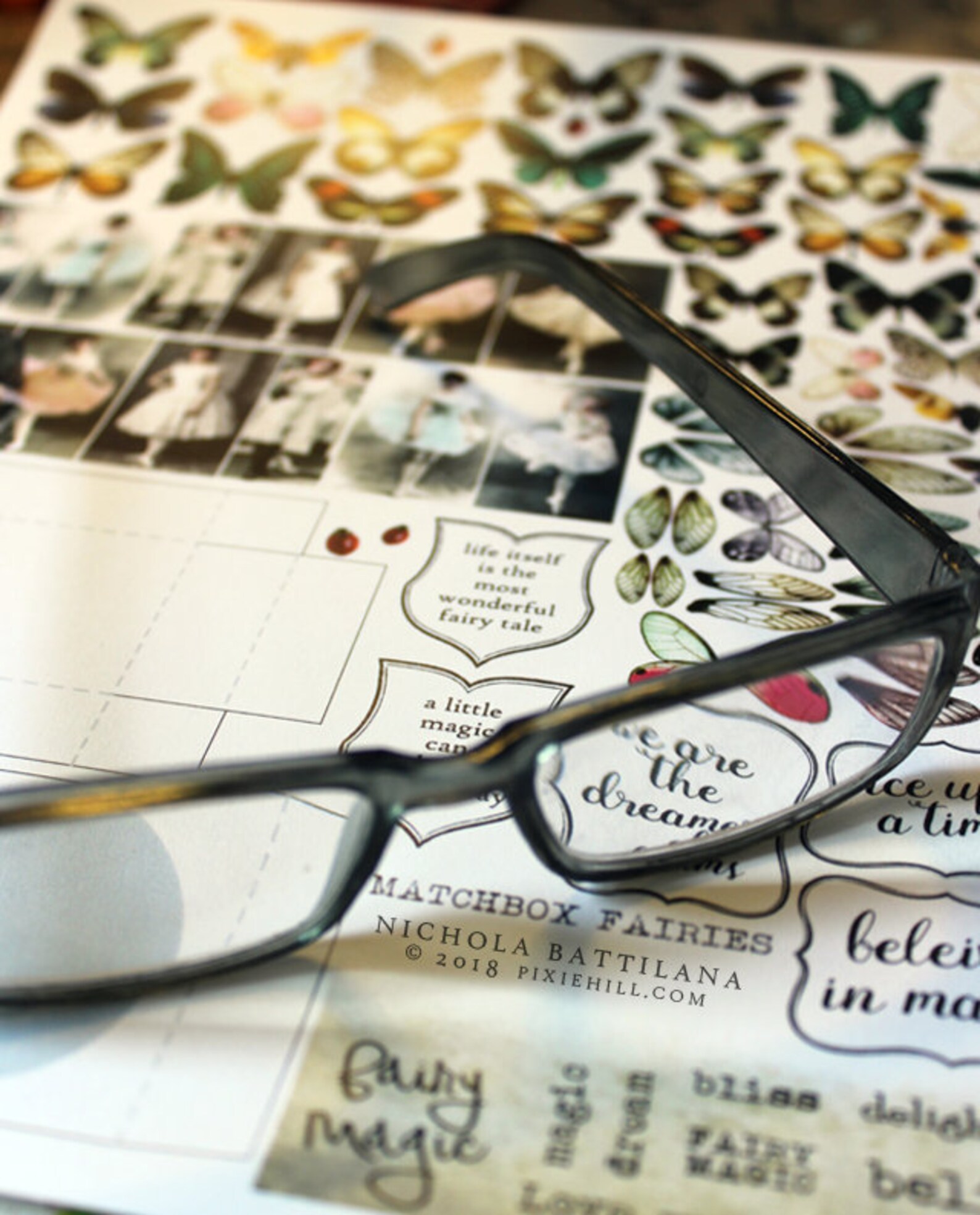 Matchbox Fairy Downloadable PDF Collage Sheet and Instructions - Etsy