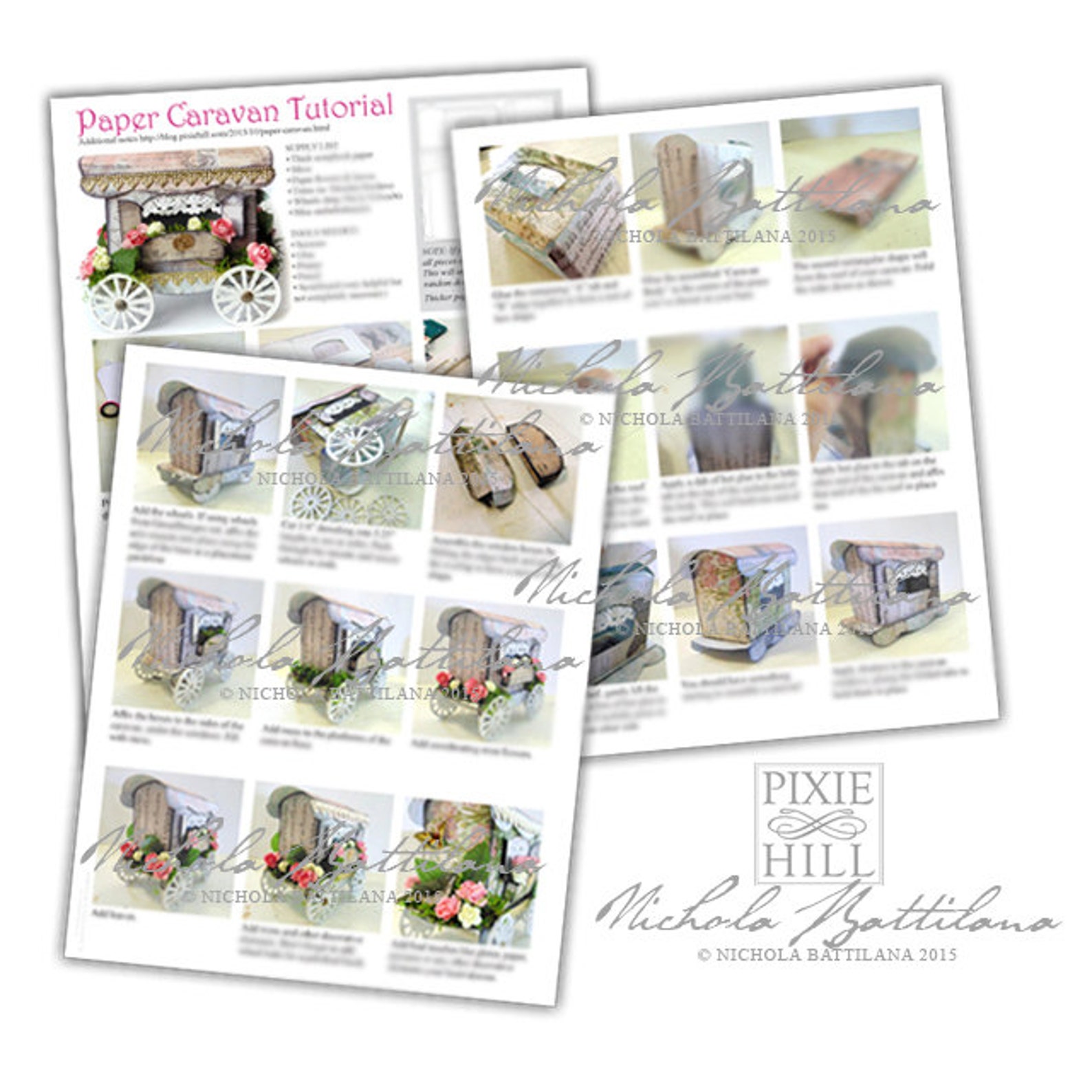 Paper Gypsy Caravan Tutorial and Template PDF Download - Etsy