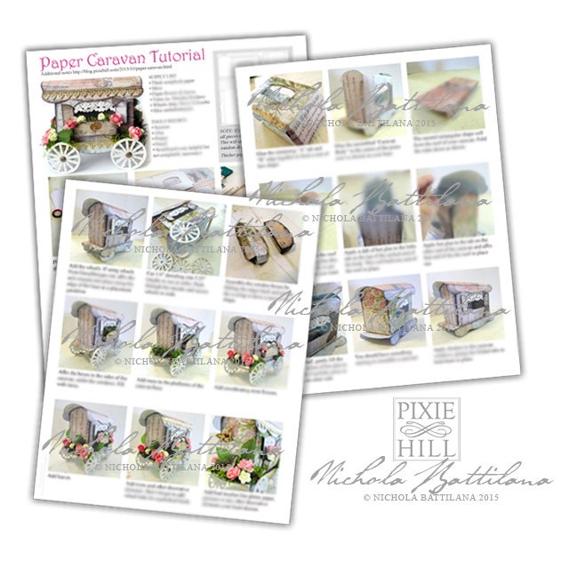 Paper Gypsy Caravan Tutorial and Template PDF Download - Etsy