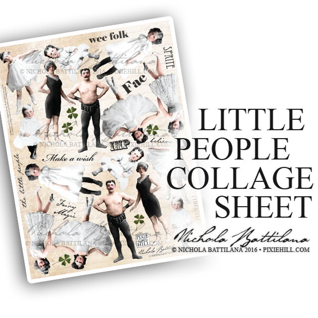 Little People - PDF Collage Sheet Download - Etsy