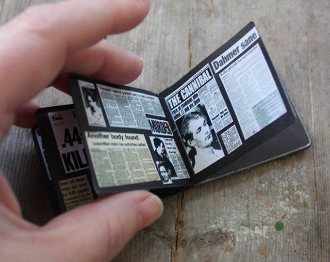 Miniature True Crime Murder Serial Killer Scrapbook - Etsy