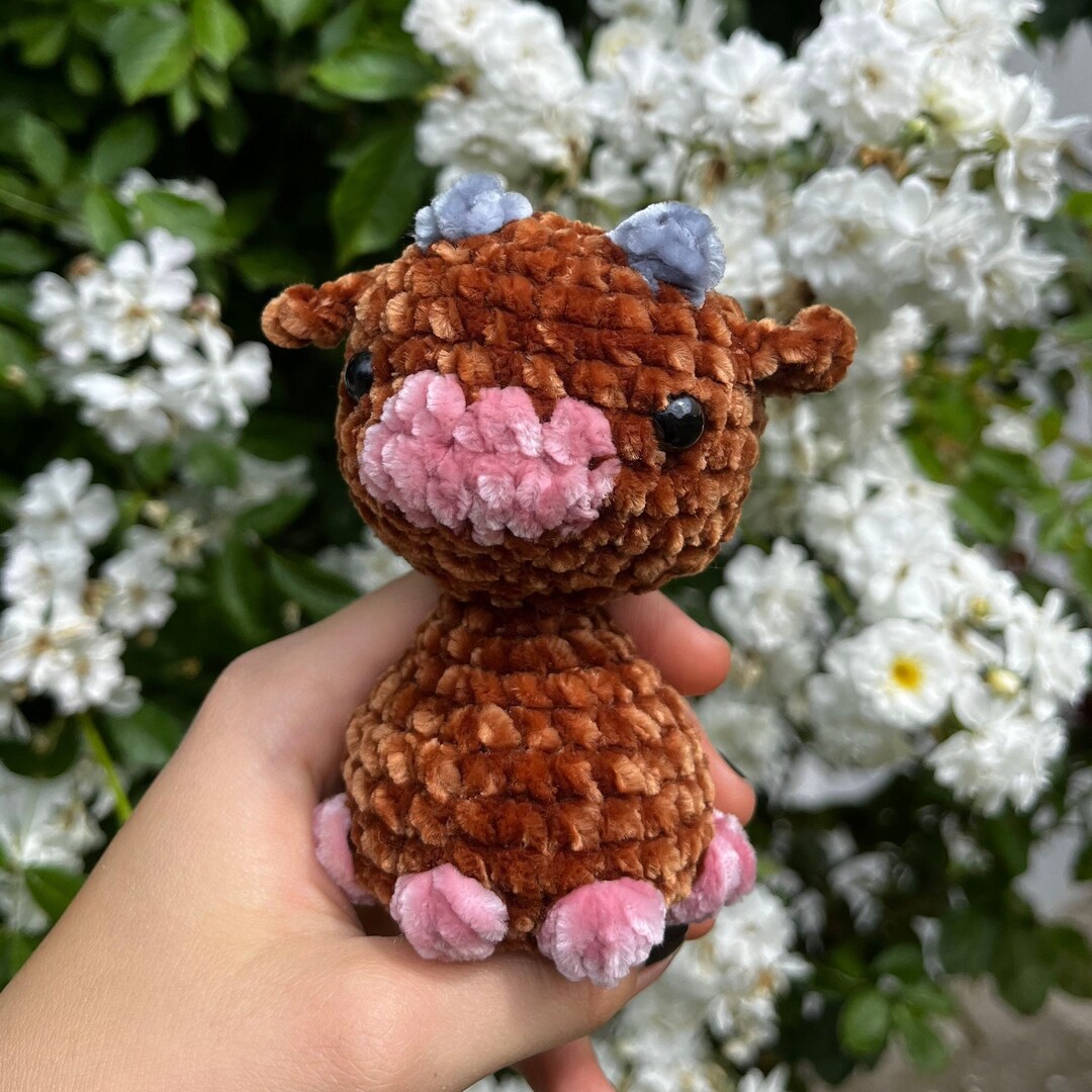Cuddly Toy, Crocheted, Crochet Animals, Pop-up Cow, Stress Toy, Plush ...