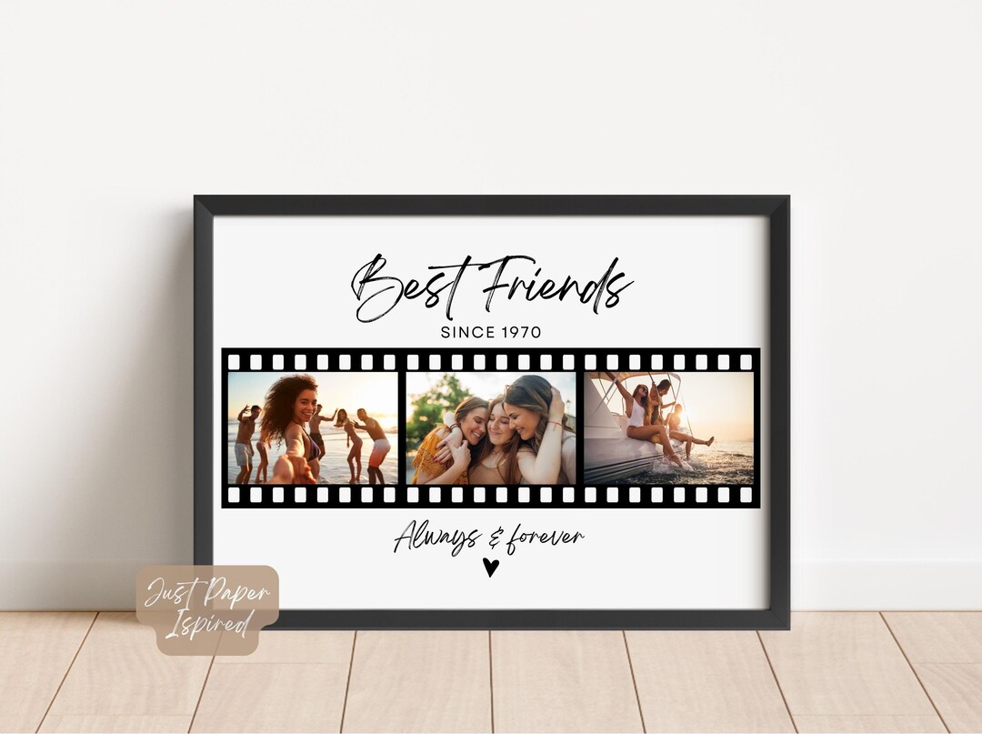 Personalised Best Friend Photo Print, Best Friend Gift, Friendship Gift ...