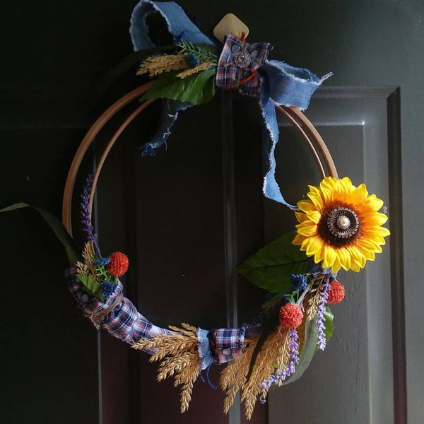 Upcycled Wreath - Etsy