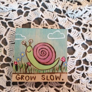 Wood Burned SNAIL NURSERY ART Ornament or Wall Decor. Wood Burning and ...
