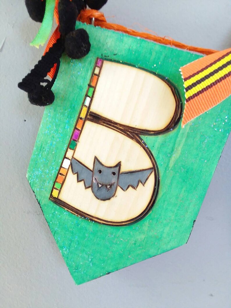 Halloween Decorations. Wood Burned BOO BANNER. - Etsy